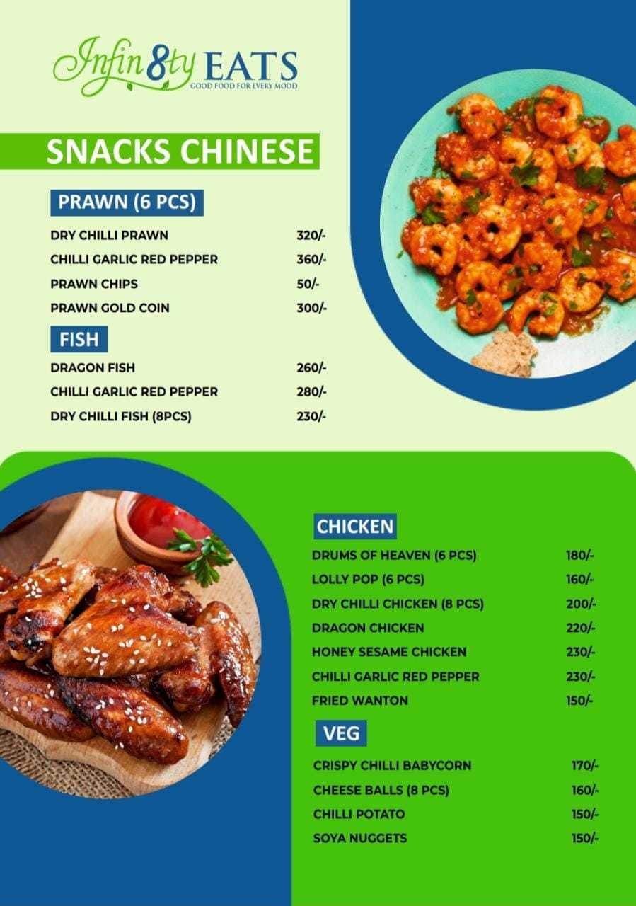 Menu of Infinity Eats, Behala, Kolkata