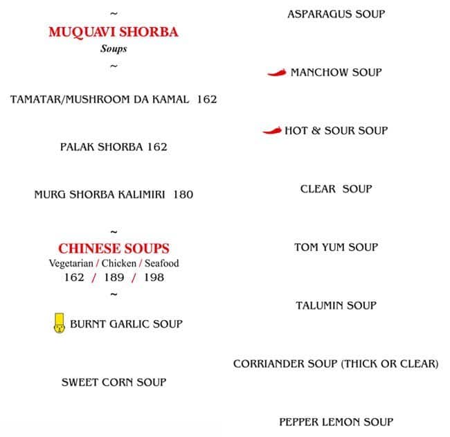 Menu at Moti Mahal Restaurant & Bar, Mumbai, 116