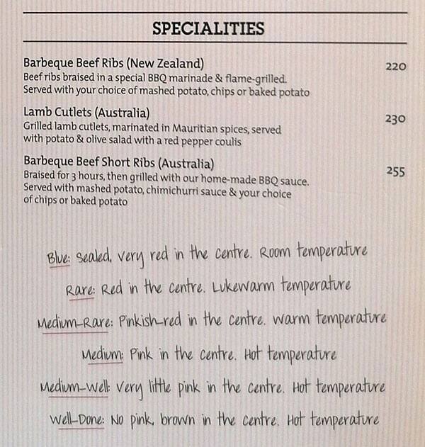 Menu at The Meat Co fast food, Abu Dhabi, Souk Al Beri