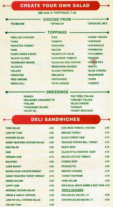 Menu at Cafe Deli-Cious, New York City, 115 W 23rd St
