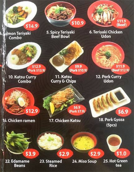 Menu at Toshi's Kitchen and Sushi Bar, Albany Creek