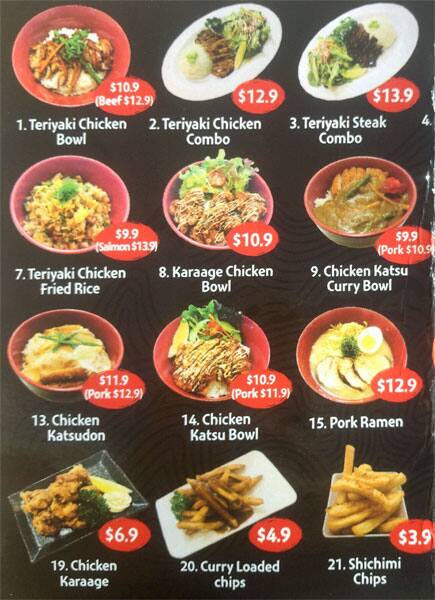 Menu at Toshi's Kitchen and Sushi Bar, Albany Creek