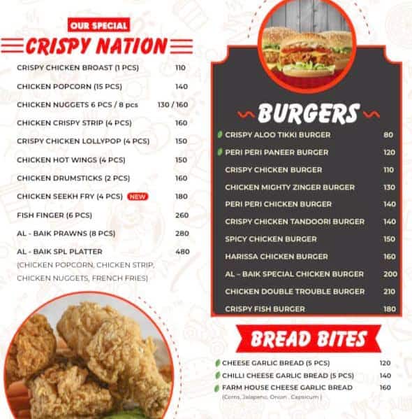 Menu of Bandra Broast, Carter Road, Bandra West, Mumbai