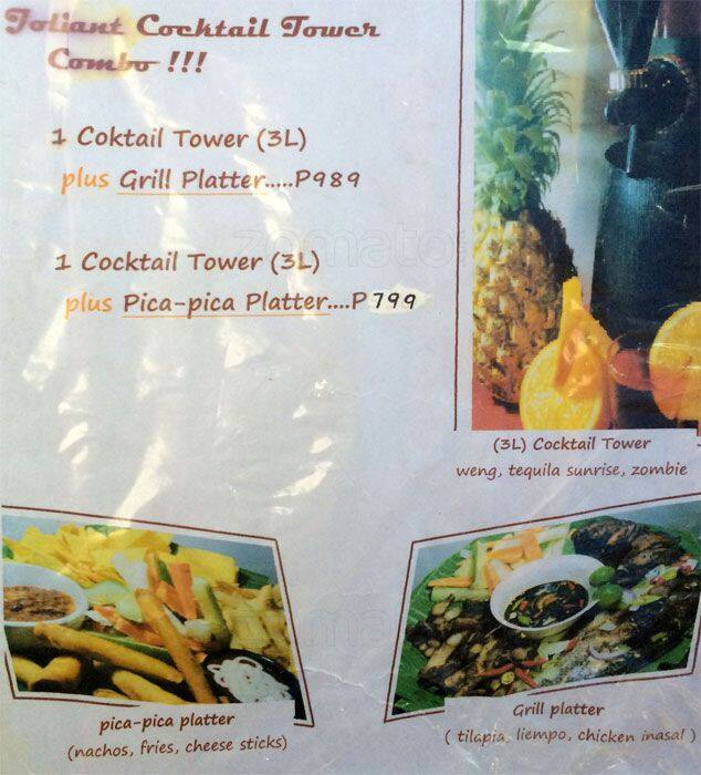 Menu at Joliant Restaurant Betterliving, Parañaque, 153 Dona Soledad Avenue
