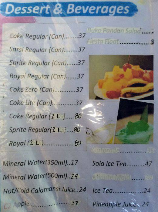 Menu at Jolliant Food Company restaurant, Parañaque, Phase1