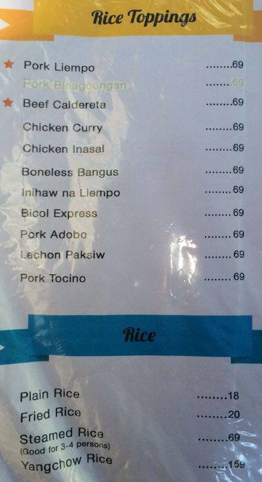 Menu at Jolliant Food Company restaurant, Parañaque, Phase1