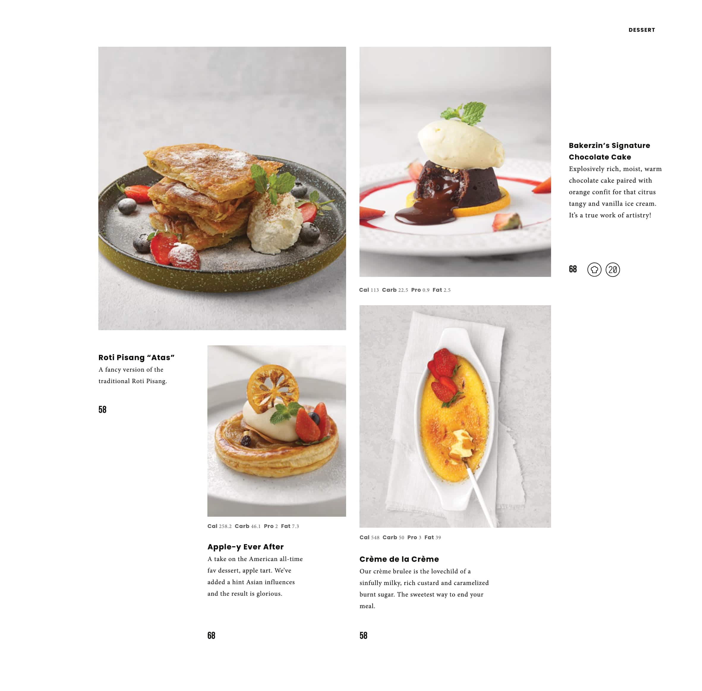 Menu at Bakerzin cafe, Jakarta, Jln. Casablanca