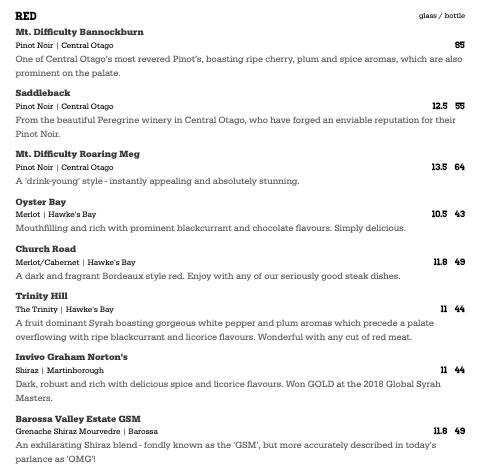 Menu at Lone Star steakhouse, Hamilton, 185 Victoria St