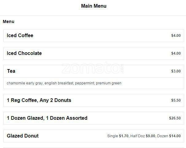 Daylight Donuts Menu Menu For Daylight Donuts Longmont Denver Urbanspoonzomato