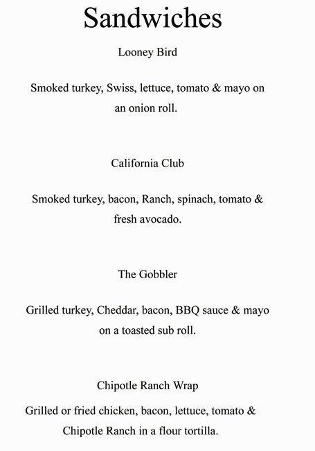 Menu at Locos Grill & Pub, Saint Simons Island, Old Demere Rd