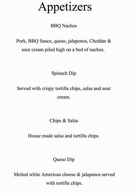 Menu at Locos Grill & Pub, Saint Simons Island, Old Demere Rd