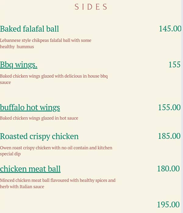 Menu of Nutri Kitchen, Virar, Mumbai