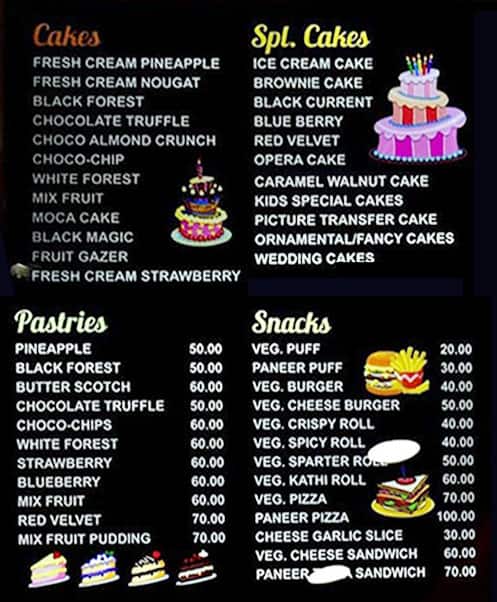 Menu of Atlantic Foods, Civil Lines, Agra