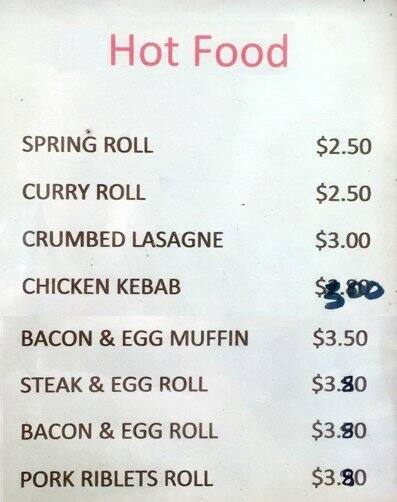 Carta del pub y bar Broadway Lounge, Auckland