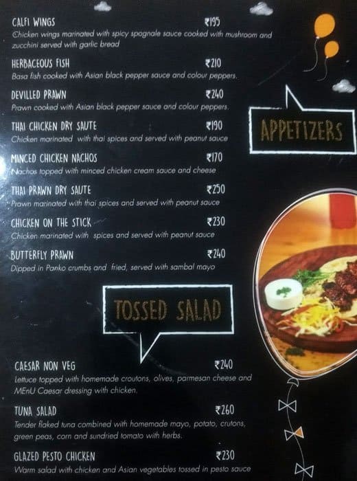 Menu at MEnU Lets Get Together, Chennai, 114