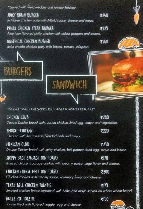 Menu at MEnU Lets Get Together, Chennai, 114