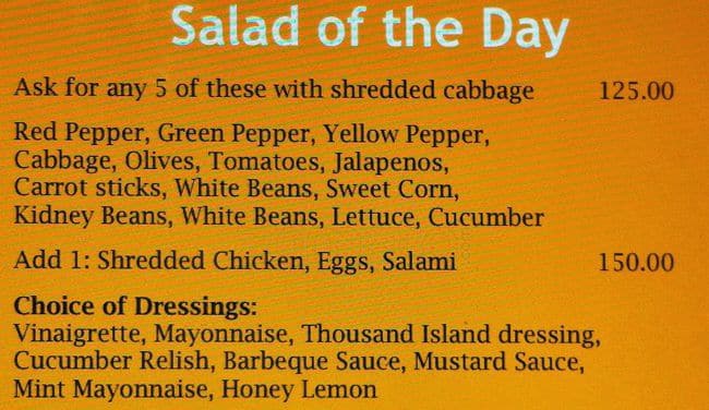 Menu at Tramp Tree Cafe, Lucknow