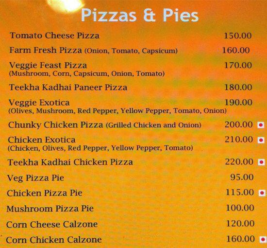 Menu at Tramp Tree Cafe, Lucknow