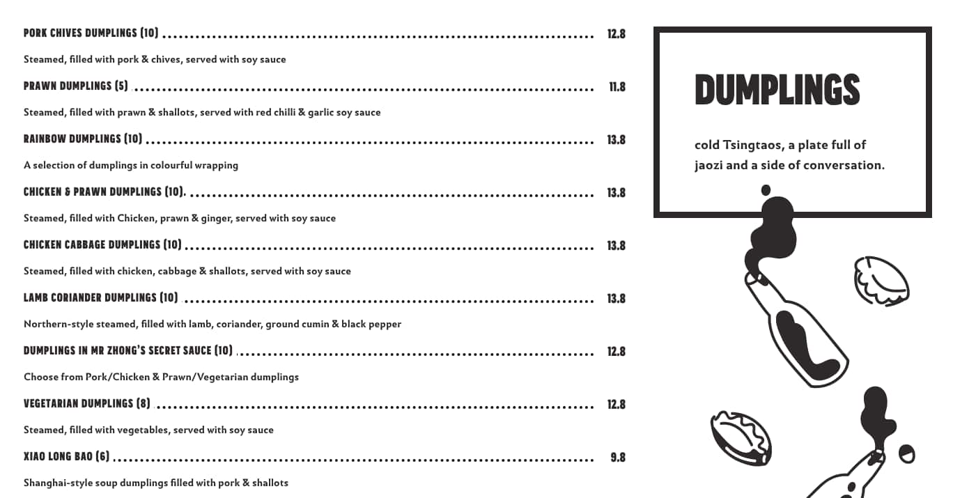 Menu at Little Red Dumpling Victoria Point restaurant, Victoria Point