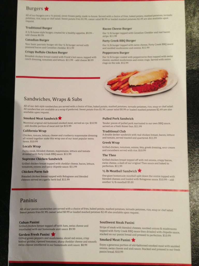 Menu at Local Heroes: Oklahoma Edition pub & bar, Ottawa, Robertson Rd ...