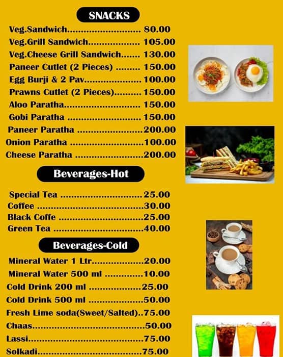 Menu at Mi Thanekar, Thane