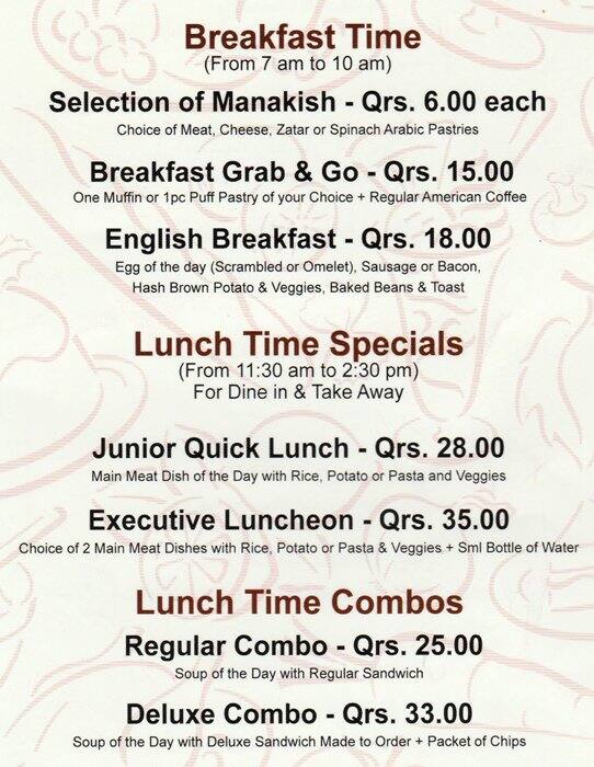 Coffee Time Menu, Menu for Coffee Time, Al Gharafa, Doha - Zomato Qatar