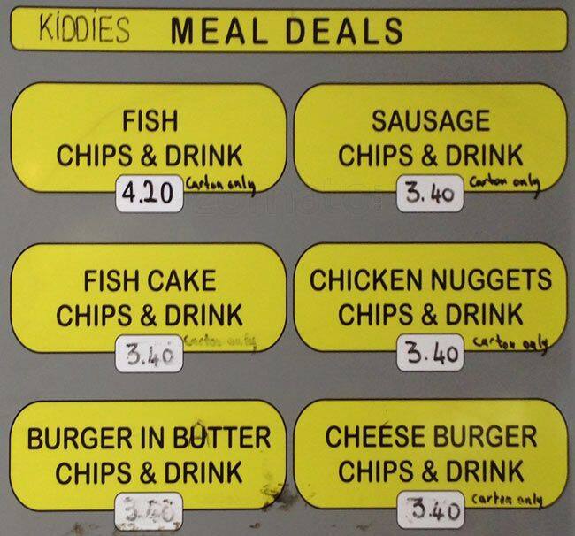 Menu at Caterham Club, London