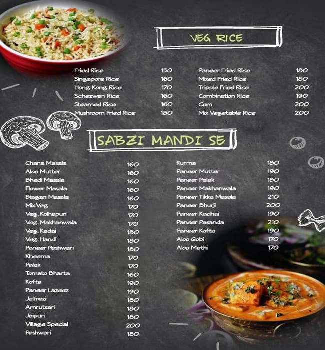Menu at Food Village, Thane