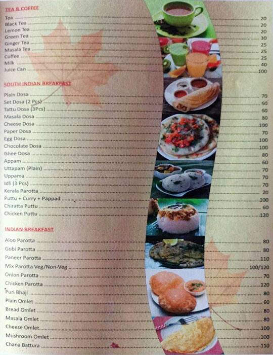 Menu of Jimmys Restaurant- By Tharavadu Family, Colva, Goa