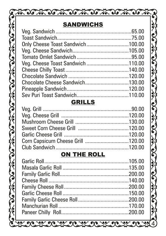 Menu at Amar Fast Food & Restaurant, Mumbai, Mulund Shangri-La CHS