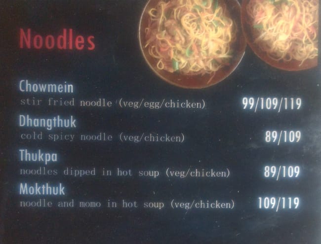 Menu at Kailash Kitchen, Chennai
