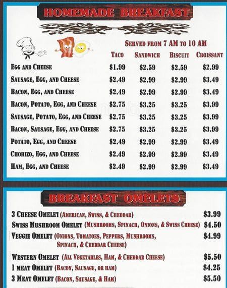 Menu at Charlie's BBQ & Salads, Houston