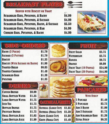 Menu at Charlie's BBQ & Salads, Houston