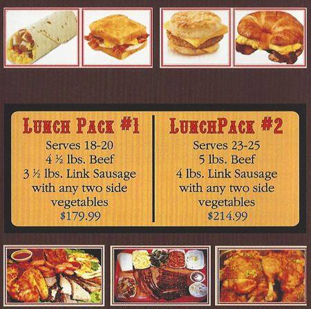 Menu at Charlie's BBQ & Salads, Houston