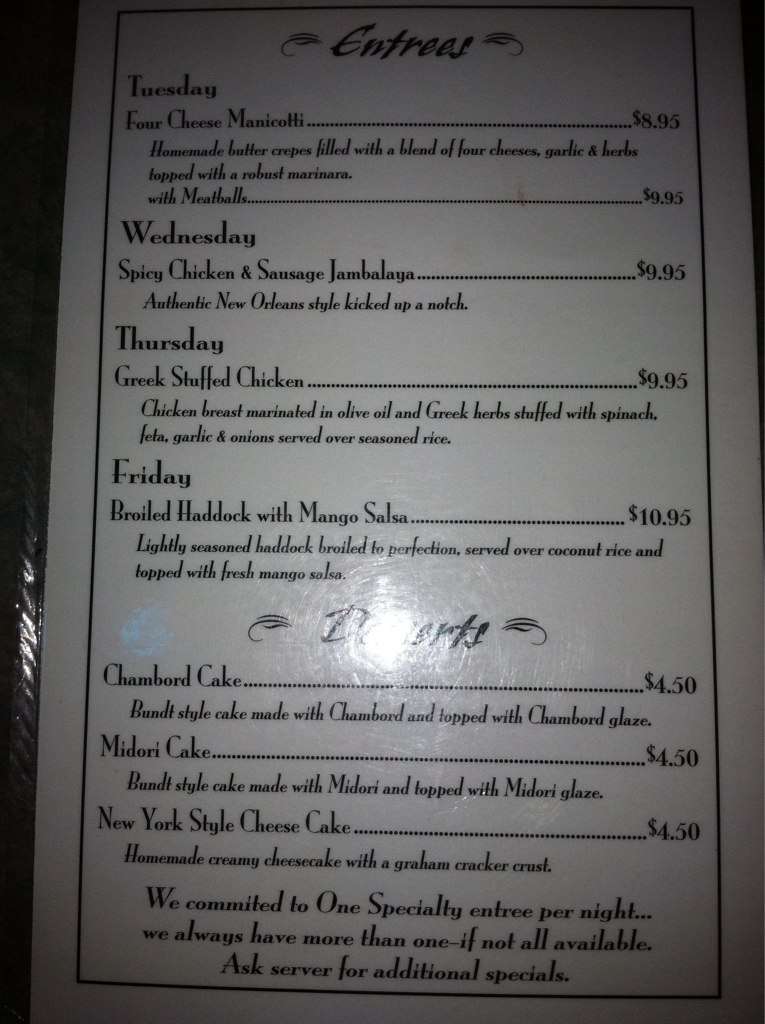 Chameleon Cafe Menu, Menu for Chameleon Cafe, Endicott, Binghamton ...
