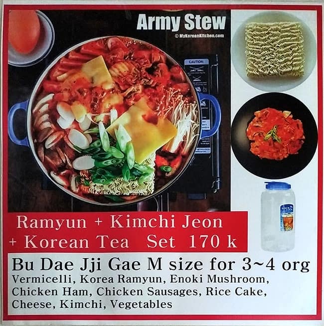 Menu at Yoon's Kitchen restaurant, North Jakarta, Gading Food City C-11