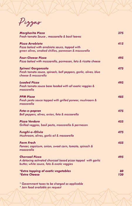 Menu at POCA - The Global Dining, Vadodara
