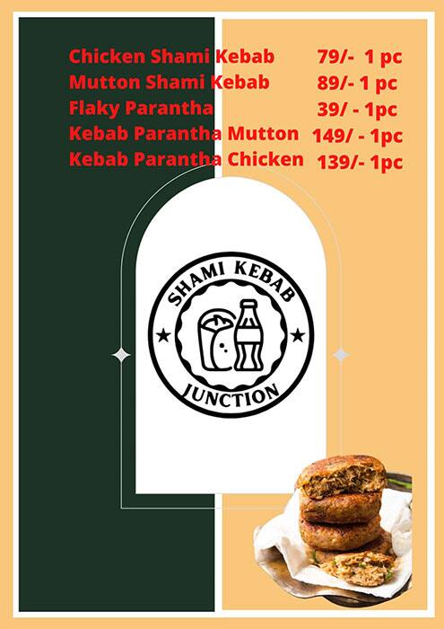 Menu of Shami Kebab Junction, Sector 26, Noida