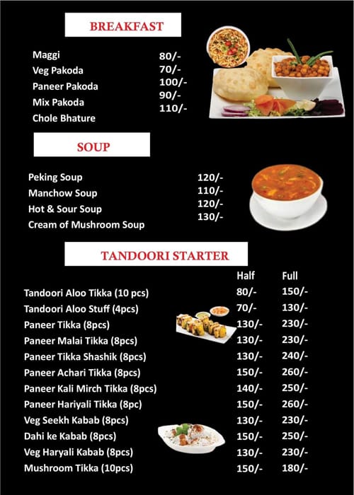 Menu of Jalsa Restaurant & Banquet, Gomti Nagar, Lucknow
