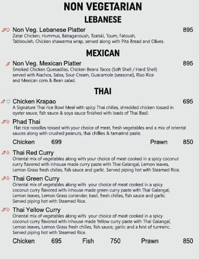 Menu at Theos, New Delhi, 1st Floor B - 1/58 - 59 Sector 5
