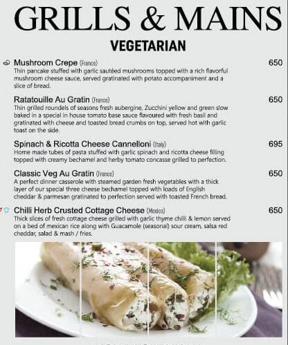 Menu at Theos, New Delhi, 1st Floor B - 1/58 - 59 Sector 5