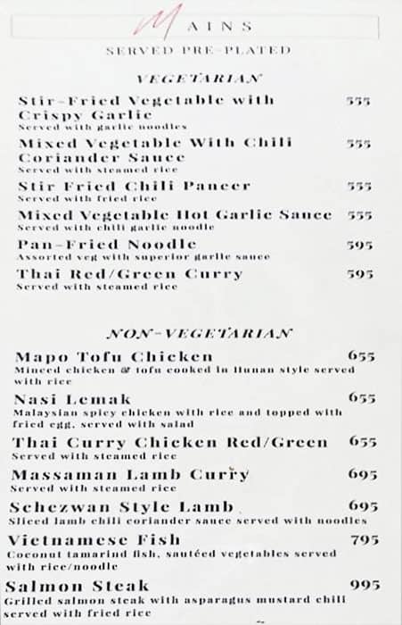 Menu at Soi 7, Gurugram, Cyberhub 205 To 209