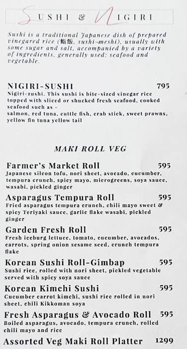 Menu at Soi 7, Gurugram, Cyberhub 205 To 209