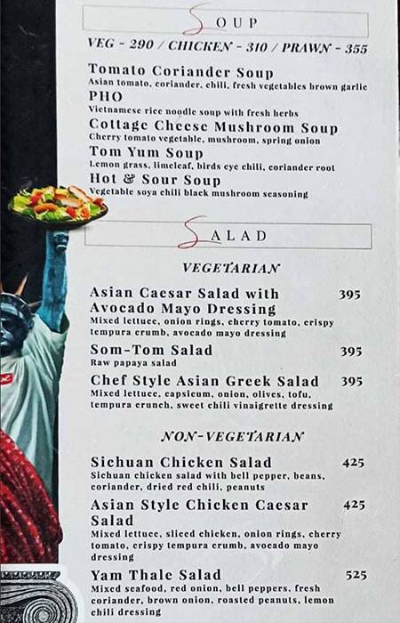 Menu of Soi 7 Pub & Brewery, DLF Cyber City, Gurgaon