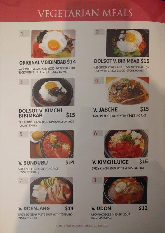 Menu at IL MEE KOREAN RESTAURANT, Auckland
