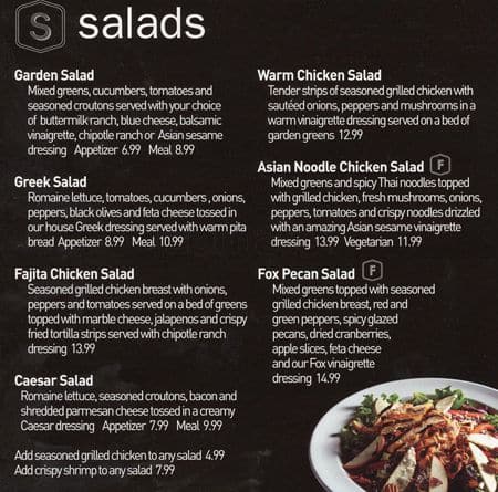 Menu at Fox & Fiddle Danforth pub & bar, Toronto, 535 Danforth Ave