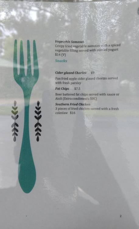Menu at The Fat Goat pub & bar, Upwey