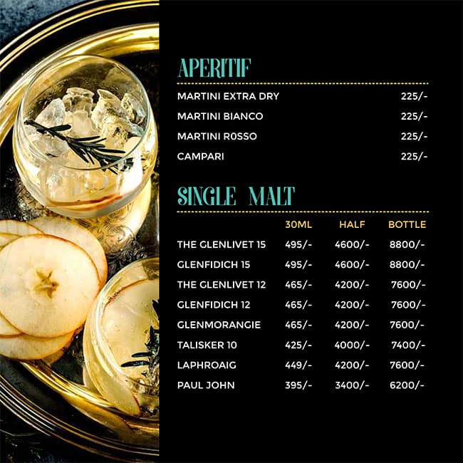 Menu at The Boho Cafe, By The Reef, Chandigarh