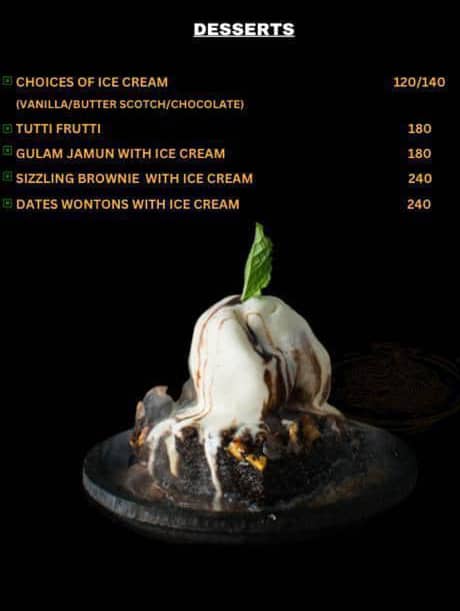 Menu of Bo-Kitchen, Patia, Bhubaneshwar