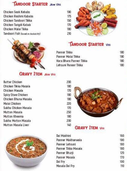 Menu of The Food Abstract, Kopar Khairane, Navi Mumbai